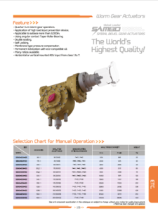 Subsea Worm Gear Operators | Sambo Subsea Gears